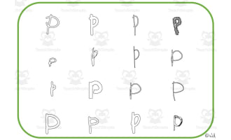 Alphabet Visual Cards - Letter R Mats by Teach Simple