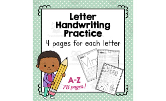 Letter S Handwriting Practice Worksheet by Teach Simple