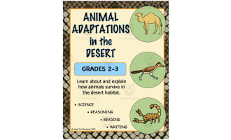 Adaptation Fill in the Blank Worksheet by Teach Simple