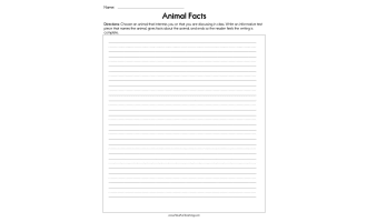Just the Facts Worksheet by Teach Simple