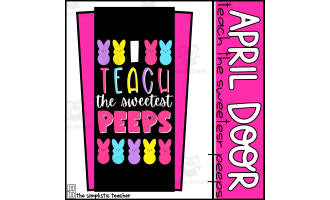 These Are My Peeps Easter Spring Bulletin Board Kit, Door Decoration ...