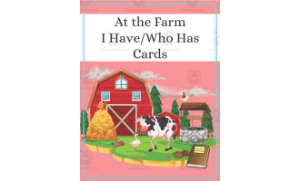 French: I have... Who has? Game - At The Farm Vocabulary by Teach Simple