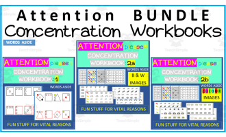 Attention Concentration Crafts BUNDLE by Teach Simple