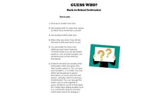 Back to School Icebreaker: Talk About Us by Teach Simple