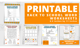 Printable Back To School I Spy Worksheets by Teach Simple
