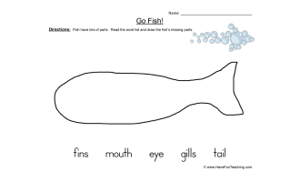 Fish Worksheet by Teach Simple