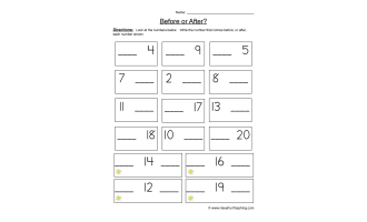Before or After Letters Worksheet by Teach Simple