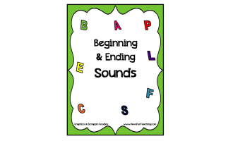 Beginning and Ending Sounds Worksheet by Teach Simple