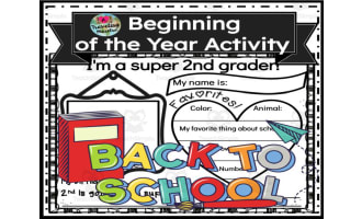 First Days of 2nd Grade Flipbook by Teach Simple