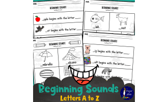 ABC Clip Cards Beginning Sounds by Teach Simple