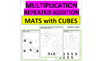 SMALLER MULTIPLICATION FACTS POSTER CARDS | REPEATED ADDITION | 3 ...