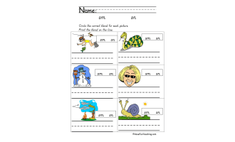 SM, SW Blends Worksheet by Teach Simple