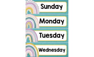Days of the Week Labels by Teach Simple