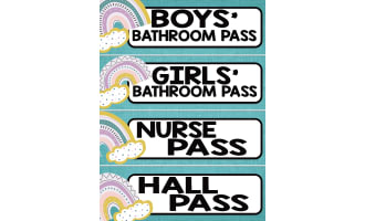 Bathroom Passes by Teach Simple