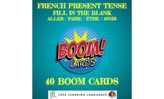 BOOM cards French passé composé être avoir #2 distance learning by ...