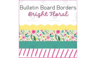 Neutral Watercolor Bulletin Board Borders by Teach Simple