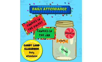 Candy land classroom decoration voice level posters by Teach Simple