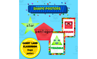 Candy land classroom decoration number posters by Teach Simple