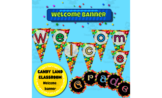 Candy land classroom decoration number posters by Teach Simple