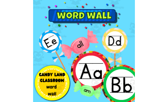 Candyland classroom decoration color posters by Teach Simple