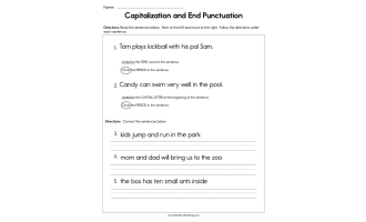 Spelling and Conventions Worksheet by Teach Simple