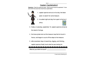 Editing Sentences Worksheet by Teach Simple