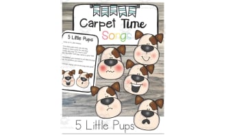 Carpet Time Songs: 5 Little Speckled Frogs by Teach Simple