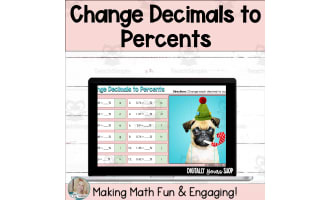 Change Decimals to Fractions in Simplest Form Digital Self-Checking ...