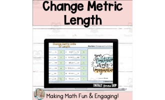 Change - Convert - Metric Length Digital Self-Checking Math Activity 2 ...