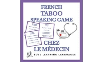 French: In The City Taboo Speaking Game by Teach Simple
