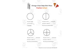 Pizza Fractions Activity by Teach Simple