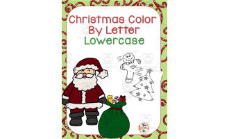 Christmas Color by Letter | Uppercase to Lowercase Match by Teach Simple