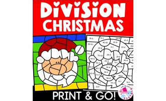Christmas Division Worksheet by Teach Simple