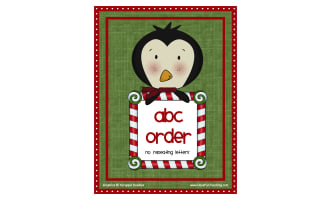 Christmas Religious ABC Order Worksheet by Teach Simple