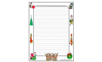 Writing a Christmas Letter Worksheet by Teach Simple