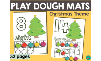 Thanksgiving Playdough Mats 1-20 by Teach Simple