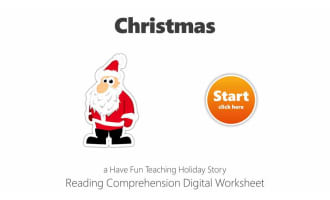Christmas Eve Reading Comprehension Worksheet by Teach Simple