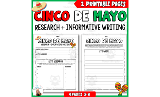 4th of July Research and Informative Writing by Teach Simple