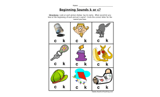 Beginning Sounds J K L Worksheet by Teach Simple
