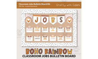 Classroom Job Sign Bulletin Board in Outer Space Theme by Teach Simple