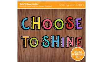 Classroom Bulletin Board Lettering Pack - Editable & Easy To Print ...
