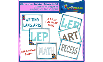 Classroom Subject Signs Set 1 - Classroom Decorations - EBOOK by Teach ...
