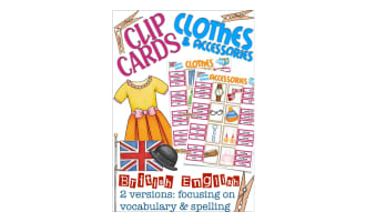 Flash Cards: Clothes & Accessories (British English) by Teach Simple