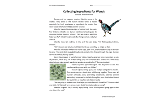 Collecting Coins - Reading Comprehension Worksheet by Teach Simple