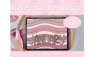 Color All The Things: August Coloring Page Set by Teach Simple