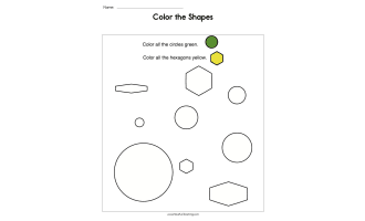 Partitioning the Shapes Worksheet by Teach Simple