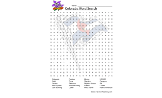Colorado Worksheet by Teach Simple