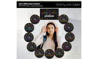 Positive Affirmation Mirror Station Cards Sunflower Theme Classroom ...