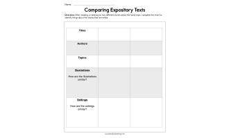 Expository Writing Outline Worksheet by Teach Simple