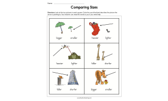 Comparing Measurements Worksheet by Teach Simple
